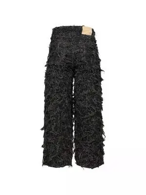 TAAKK Fringe-detailed Wide-leg Trousers