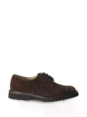 TRICKER'S Daniel Suede Lace-up Derby Shoes - Brown