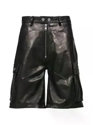 FILTH Leather Cargo Shorts
