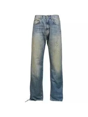 424 Distressed Straight-leg Jeans - Blue