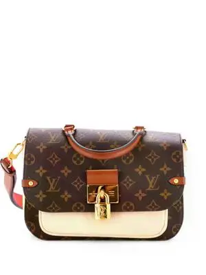LOUIS VUITTON Vaugirard Handbag Monogram Canvas With Leather Satchel - Neutrals