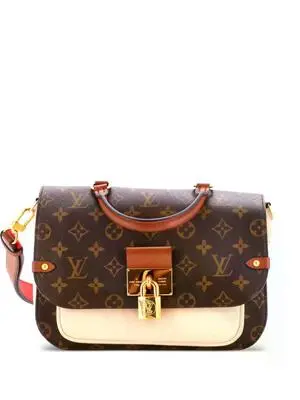 LOUIS VUITTON Vaugirard Handbag Monogram Canvas With Leather Satchel - Neutrals