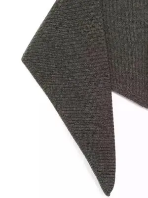 N.peal Ribbed Triangle Scarf