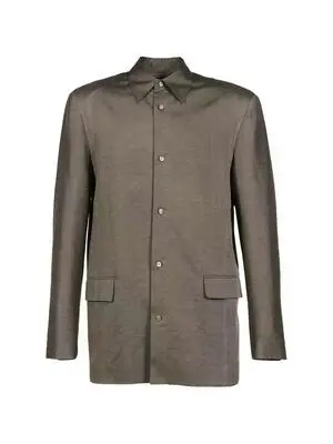 TAAKK Guayabera-style Long-sleeve Overshirt