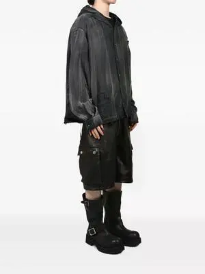 FILTH Distressed Hooded Shirt
