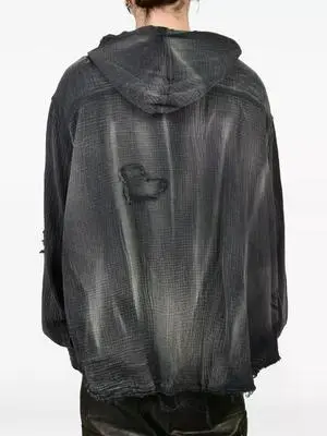 FILTH Distressed Hooded Shirt