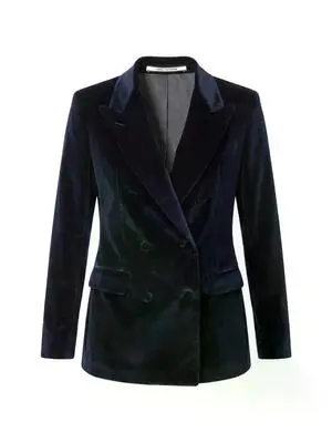 Tagliatore Paris Double-breasted Velvet Blazer