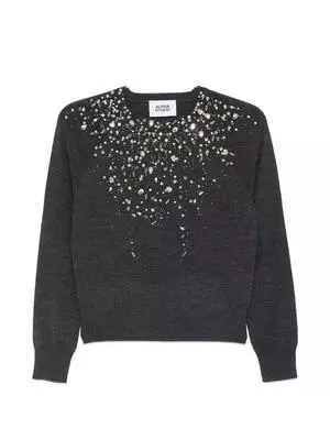 Alpha Studio Crystal-embellished Pullover