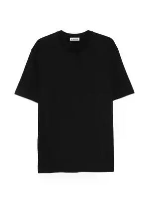 JIL SANDER Slogan-print Short-sleeve T-shirt - Black