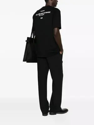 JIL SANDER Slogan-print Short-sleeve T-shirt - Black