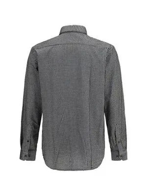 Giorgio Armani Geometric-print Long-sleeve Shirt