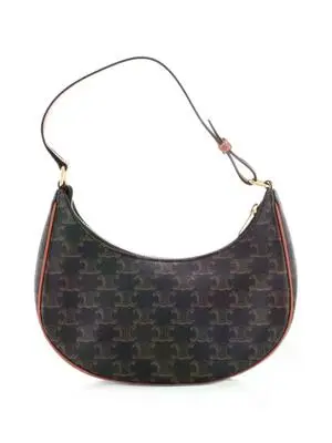 Celine Ava Bag Triomphe Coated Canvas Shoulder Bag