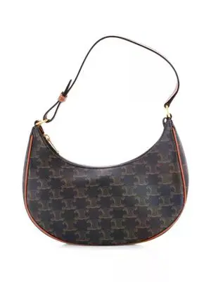 Celine Ava Bag Triomphe Coated Canvas Shoulder Bag