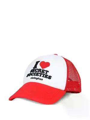 RRR123 Secret Societies Trucker Logo-embroidered Mesh-panel Cap
