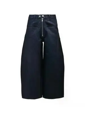 FILTH Waxed Wide-leg Jeans - Blue