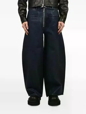 FILTH Waxed Wide-leg Jeans