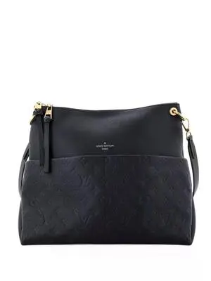 LOUIS VUITTON Maida Handbag Monogram Empreinte Leather Hobo Bag - Black