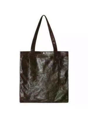 LANCASTER Crinkled-finish Tote Bag - Brown