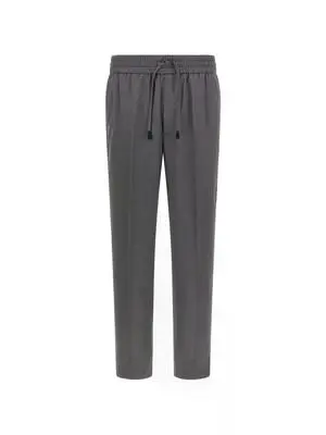 Brioni Asolo Drawstring-waist Trousers - Grey