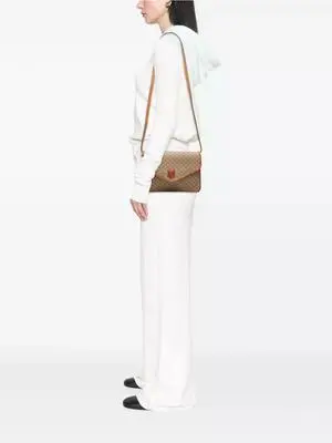 Celine 2008 Macadam Coated Canvas Crossbody Bag