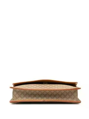Celine 2008 Macadam Coated Canvas Crossbody Bag