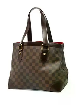 LOUIS VUITTON 2008 Damier Ebene Hampstead Pm Tote Bag