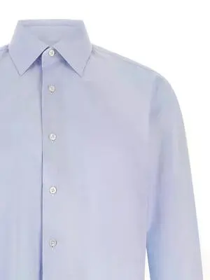 Brioni Clark French-collar Shirt - Blue