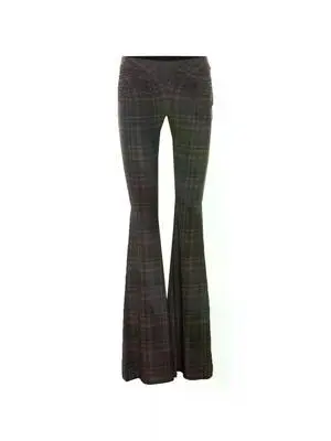 ANIYE BY Jodi Check Flared Trousers - Brown
