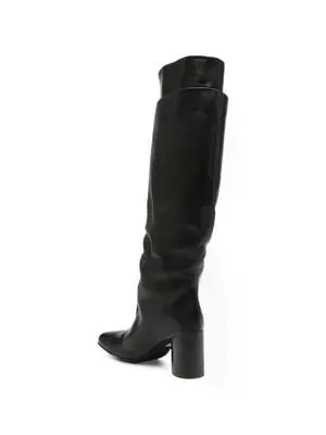 LISKA Square-toe Block-heel Boots