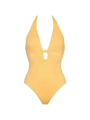 ERES ERES Harmony Cut-Out Halterneck Swimsuit Orange