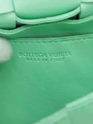 Bottega Veneta Small Nappa Intrecciato Cassette Cross Body Bag - Green