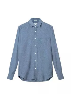 Hartford Storm Flannel Shirt - Blue