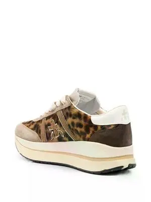 Premiata Bethcoin Leopard-print Sneakers - Neutrals