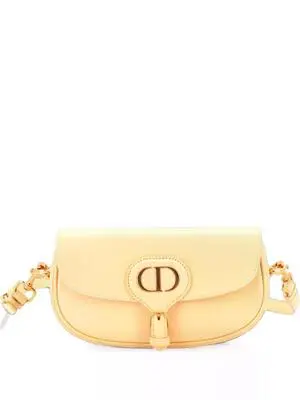 Dior Bobby Flap Bag Leather East West Crossbody Bag - Yellow