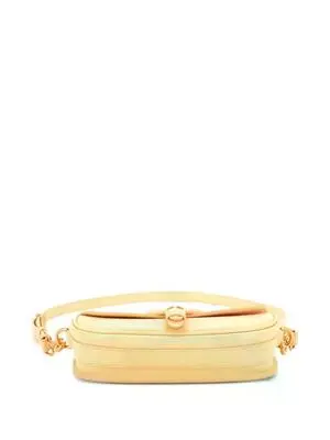 Dior Leather East West Crossbody Bag - Yellow