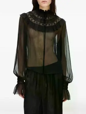 ANN DEMEULEMEESTER Palvi Ruffle-collar Blouse