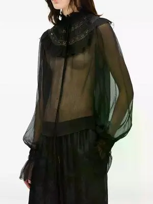 ANN DEMEULEMEESTER Palvi Ruffle-collar Blouse