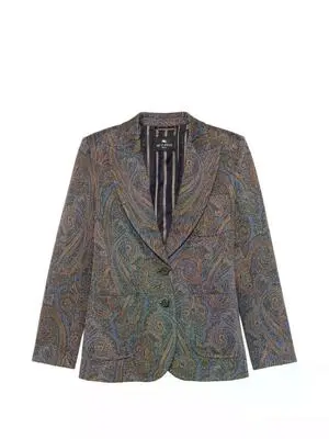 Etro Paisley-print Peak-lapel Jacket