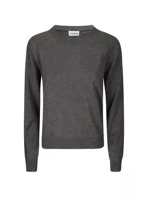 P.a.r.o.s.h Rhinestone-embellished Wool Sweater - Brown