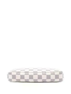 LOUIS VUITTON 2000-2026 Damier Azur Pochette Accessoires Shoulder Bag - White