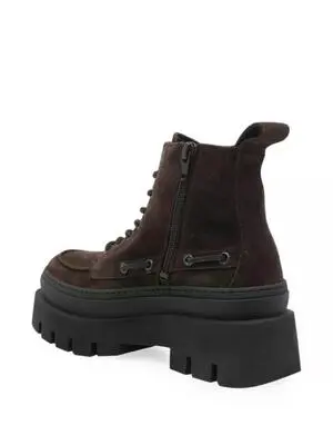 COPENHAGEN  Lace-up Suede Boots