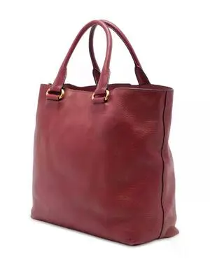 Prada Vitello Daino Open Convertible Tote Satchel