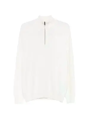 LISA YANG Quarter-zip Knitted Sweater