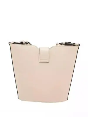 Gucci Calfskin Web Jackie Bucket Crossbody Bag - White