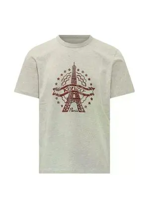 Kenzo Eiffel Tower Design Graphic-print T-shirt - Grey