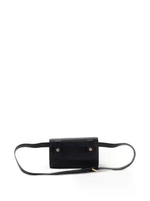 Dior Saddle Rectangular Leather Belt Bag - Black
