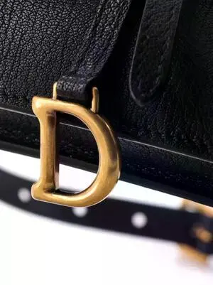 Dior Saddle Rectangular Leather Belt Bag - Black