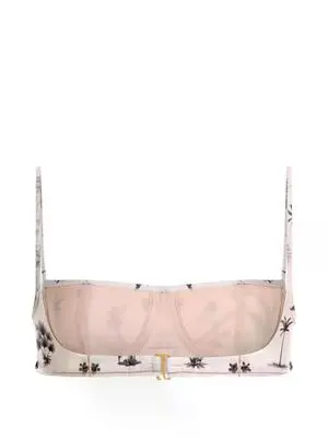 Agua Bendita Libertad Arena Beaded Bikini Top