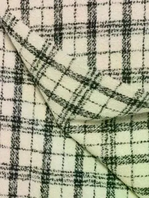 Destin Check-pattern Frayed Scarf - Neutrals