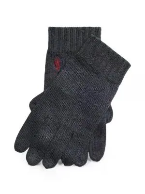 Polo Ralph Lauren Signature Pony Wool Gloves - Grey